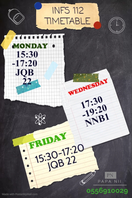 Copy of School Timetable | PosterMyWall