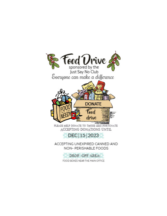 christmas food drive | PosterMyWall
