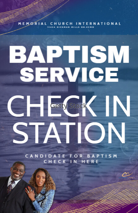 Baptism Service (1) | PosterMyWall