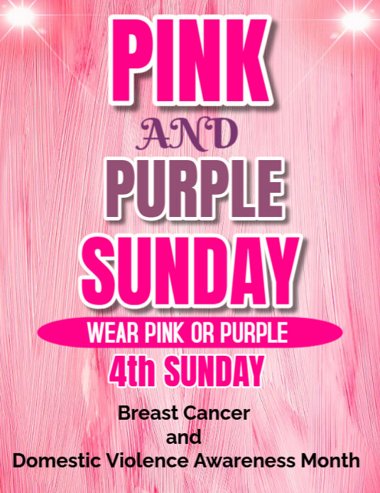 Pink Sunday service design template | PosterMyWall