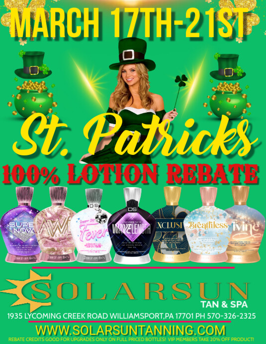 LOTION REBATE MARCH | PosterMyWall