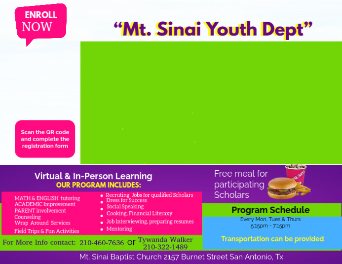 Copy of Mt. Sina KIP flyer | PosterMyWall