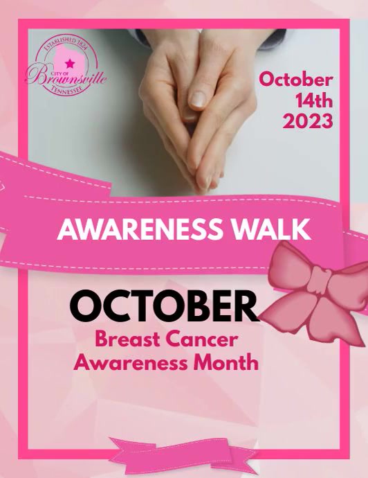 Breast Cancer Awareness Walk Flyer | PosterMyWall