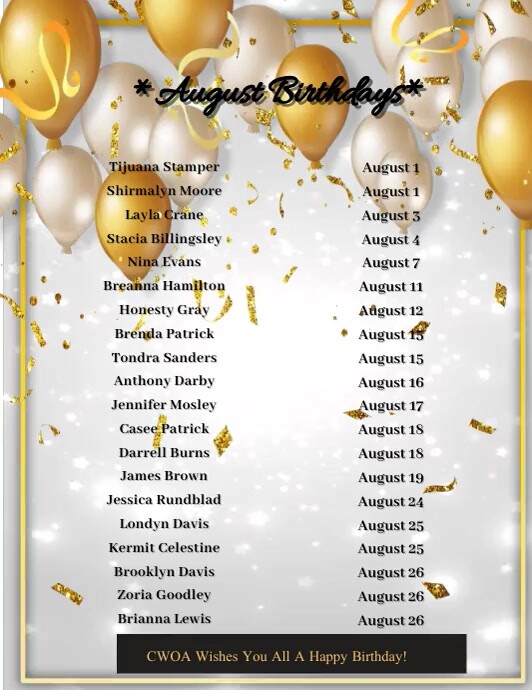 January Birthday Flyer | PosterMyWall