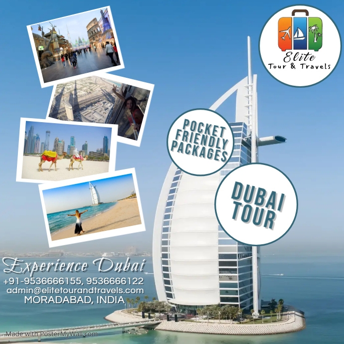 Dubaie Travel Flyer Template (1) | PosterMyWall