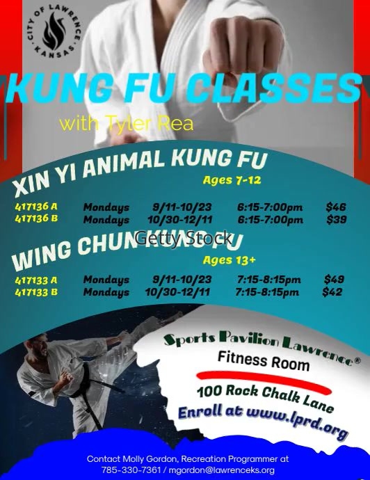Copy of Kung Fu Classes Fall 2023 (1) | PosterMyWall