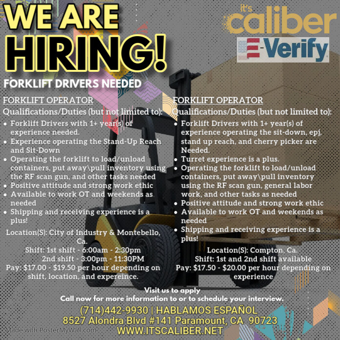 Ontario fl drivers 01-23-24 | PosterMyWall