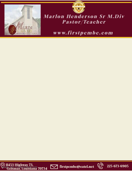 Copy of Modern Church Letterhead Design | PosterMyWall