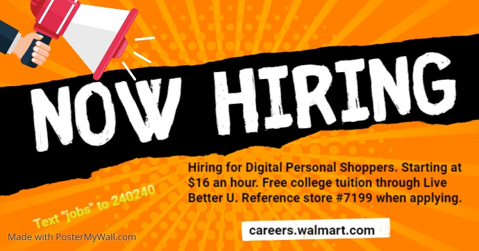 Copy of Now Hiring Facebook Shared Image | PosterMyWall