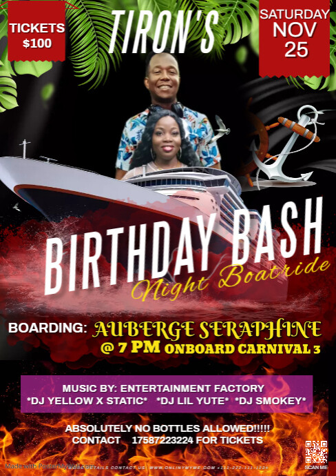 BIRTHDAY BASH | PosterMyWall