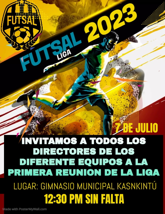 Soccer Futsal Football Tournament Flyer Poster Template | PosterMyWall