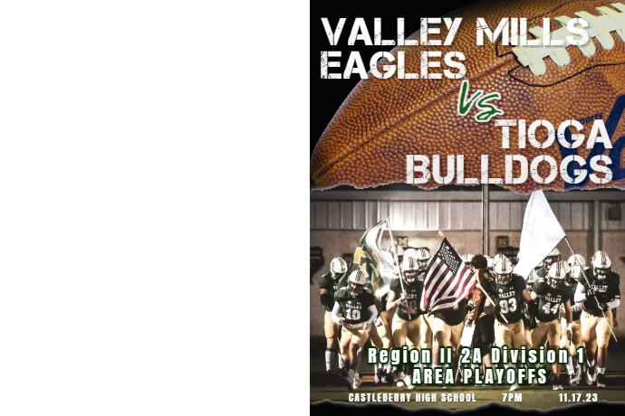 FOOTBALL PROGRAM COVER | PosterMyWall