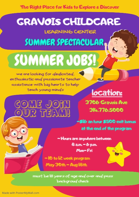 preschool enrollment advertisement (3) | PosterMyWall