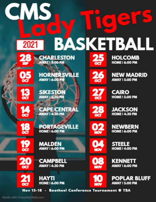 Copy of CMS 2021 Girls Basketball | PosterMyWall