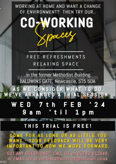 Copy of BGMC - co-working, TRIAL | PosterMyWall