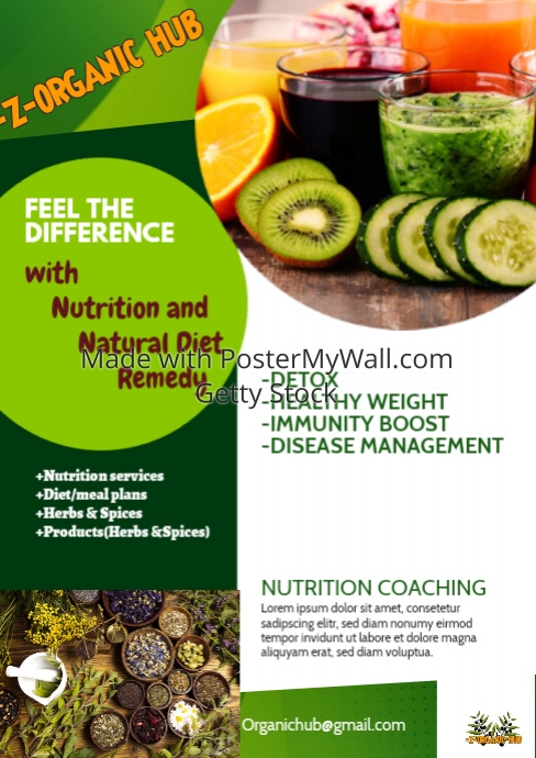 Copy of Nutrition Coaching Health Food Ad Flyer Desig | PosterMyWall