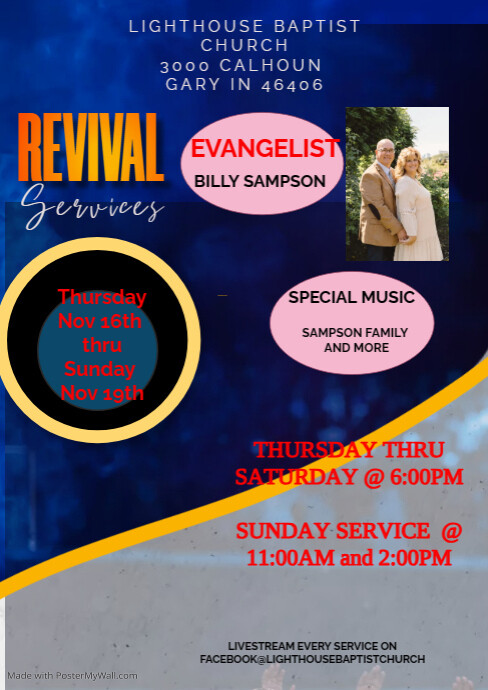Revival Service | PosterMyWall