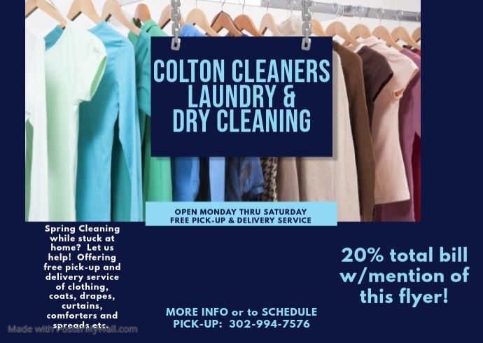 Copy of Laundry and Dry Cleaning Service Flyer Design | PosterMyWall