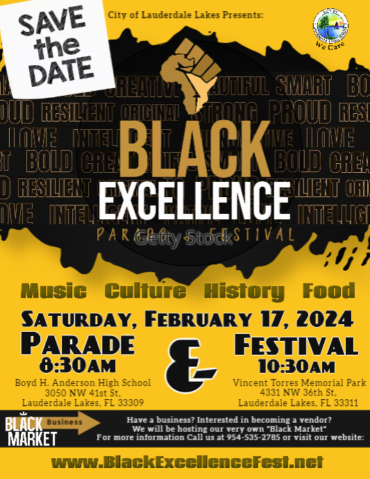 Black Excellence Fest 2024 Flyer | PosterMyWall