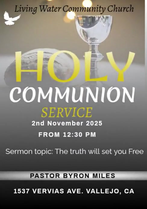 Holy Communion Flyer Template | PosterMyWall