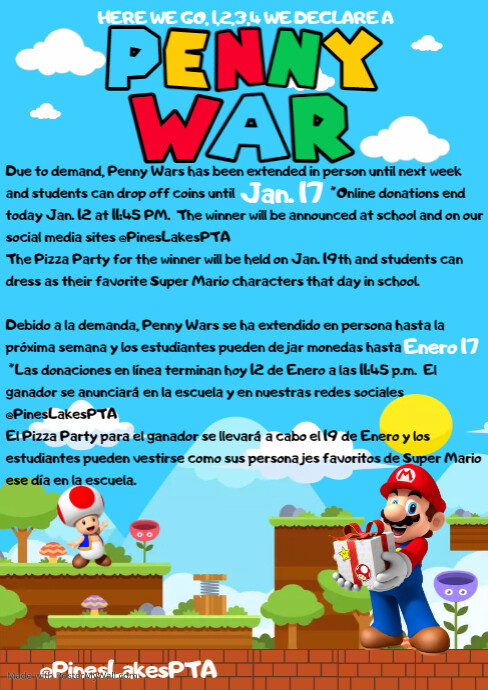 Mario Penny War idea | PosterMyWall