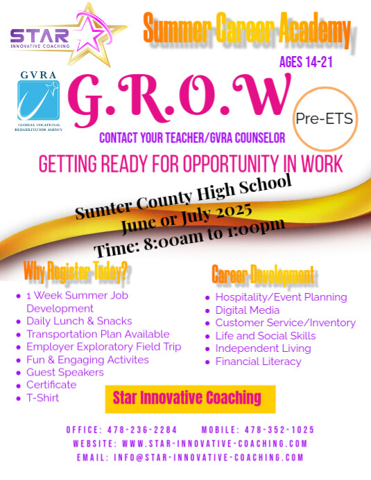 Sumter 2024 GROW Flyer | PosterMyWall