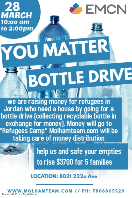 Copy of Copy of Bottle Drive Poster | PosterMyWall