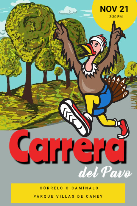 Free Turkey Trot Flyer Template | PosterMyWall