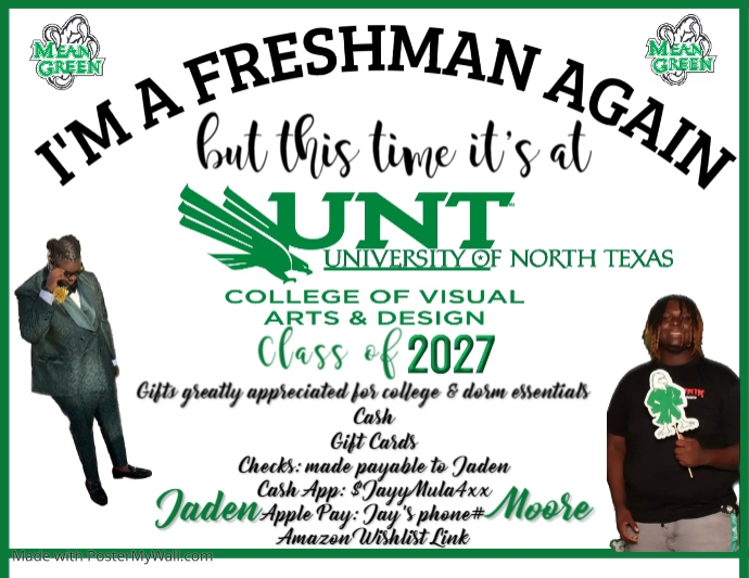 College First Day Sign | PosterMyWall