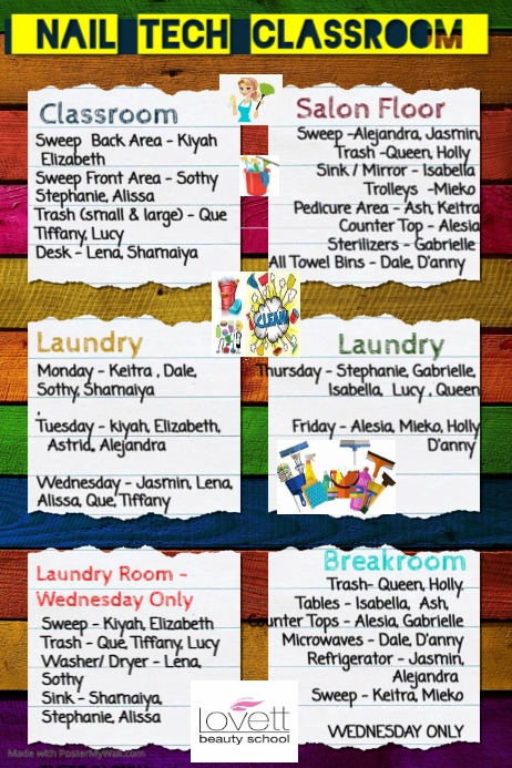 Weekly Schedule Poster Template | PosterMyWall