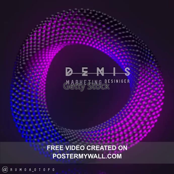 Cópia de 3D Retro Shapes Logo Video Design | PosterMyWall