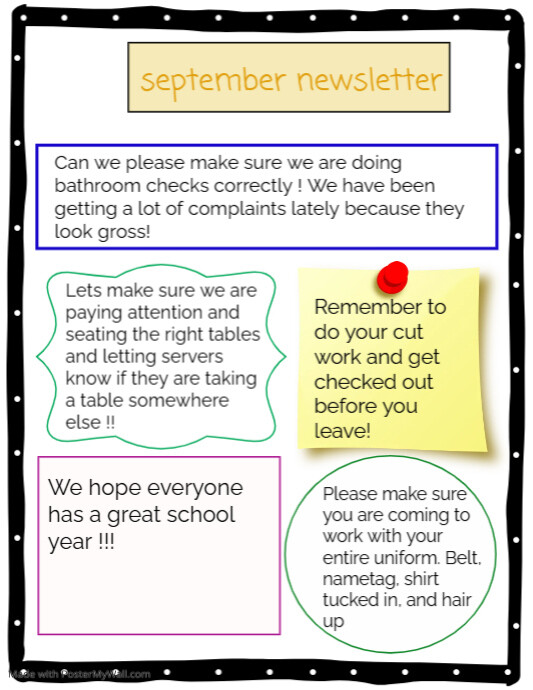 Back To School Newsletter Template | PosterMyWall