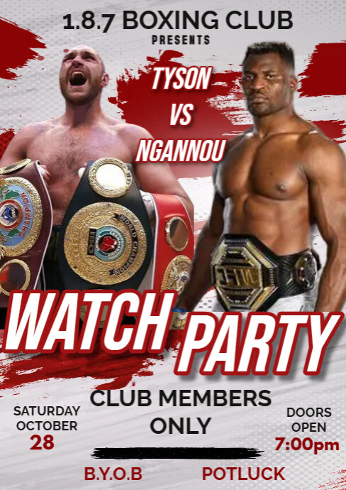 Boxing Night | PosterMyWall