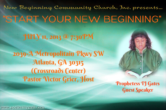 New Beginning | PosterMyWall