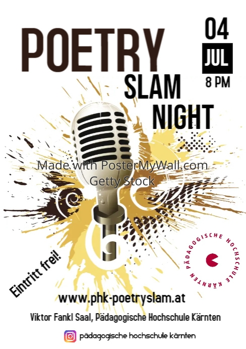 Poetry Slam War of Words Poster Flyer Event | PosterMyWall