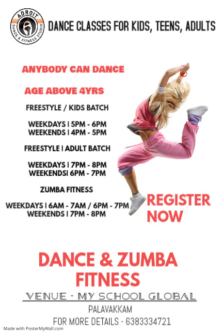 Copy Of Dance Classes Flyer Template Postermywall