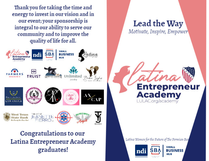 Latina Entrepreneur Program Front (1) | PosterMyWall