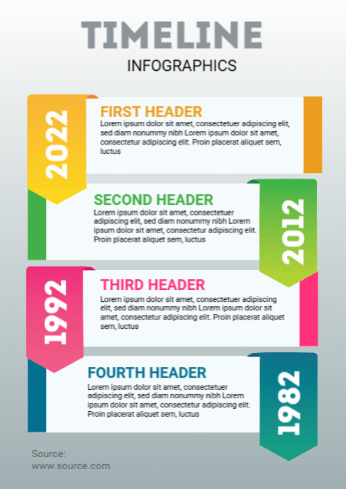 Timeline Design Template | PosterMyWall