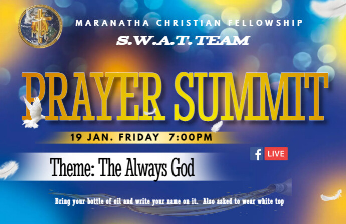 2024 Prayer Summit | PosterMyWall