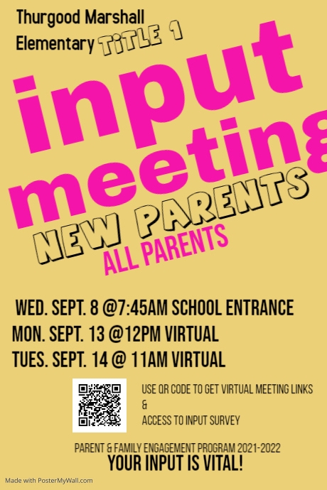 Input Meetings August 2021 | PosterMyWall