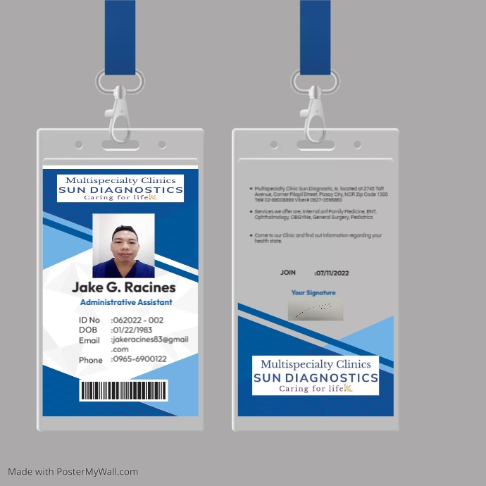 Business Id Card Poster | PosterMyWall