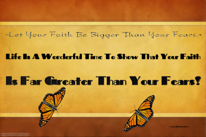 Faith over Fear | PosterMyWall