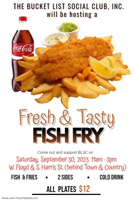 Copy of Fresh Fish & Chips Poster | PosterMyWall