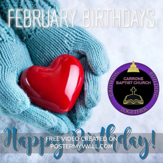February Birthdays | PosterMyWall