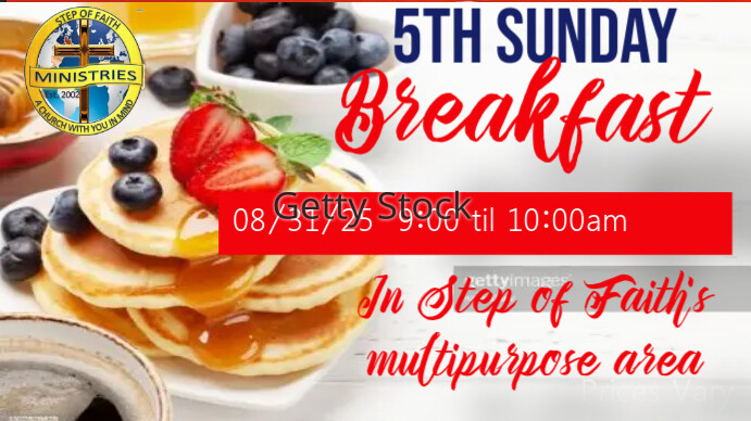 5TH SUNDAY BREAKFAST | PosterMyWall