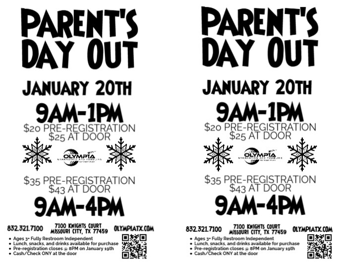 Parent's Day Out Handout 3 (3) | PosterMyWall