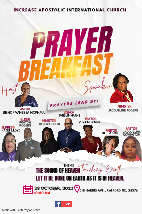 Copy of prayer breakfast | PosterMyWall