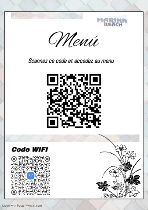 QR code Menu | PosterMyWall