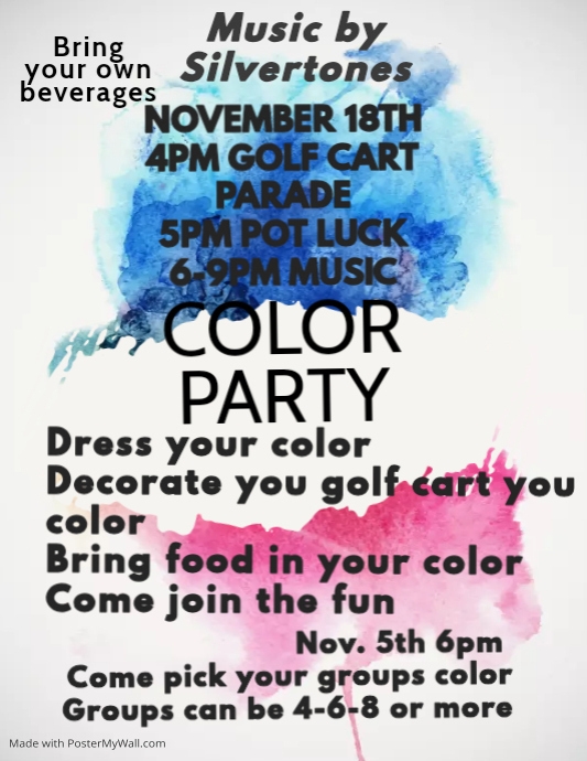 Color Party Flyer Template (1) | PosterMyWall