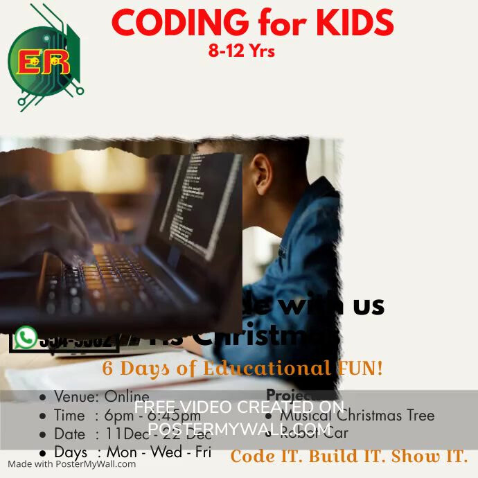 Copy of Junior Coding Classes Post Template | PosterMyWall